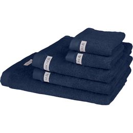 Ross Handtuch Set &raquo;Sinfonie&laquo; Set 5 Stk. Frottier beinhaltet Handt&uuml;cher, Badetuch und G&auml;stet&uuml;cher blau Frottier, Obermaterial: 100% Baumwolle 5 Stk., 