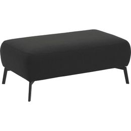 Home Affaire Polsterhocker &raquo;Bellini&laquo; passend zur Serie "Bellini", Easy Care-Bezug mit Wasser reinigbar grau Luxus-Microfaser weich (98% Polyester, 2% 