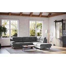 OTTO home Ecksofa &raquo;Pike L-Form, B: 266 cm&laquo; optional Schlaffunktion & Bettkasten 92% POLYESTER (PES) / 8% POLYAMID (PA) B/H/T: 266cm x 90cm x 217cm, 