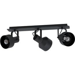 Eglo Deckenspot &raquo;CASIBARE&laquo; E27 1 Stk. Deckenspot in schwarz aus Stahl - exkl. E27 - 28W schwarz H: 17,5cm, 1 Stk.