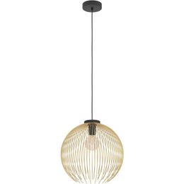Eglo H&auml;ngeleuchte &raquo;Venezuela H&auml;ngelampe, Pendelleuchte, Esszimmerlampe, Metall, E27&laquo; E27 1 Stk. H&auml;ngeleuchte - H110 x &Oslash;40 cm - schwarz, gold - 1X40W 