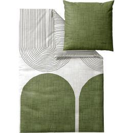s.Oliver Bettw&auml;sche &raquo;Satinbettw&auml;sche s.Oliver&laquo; 2 mit modernem Design-Statement Mako-Satin, Obermaterial: 100% Baumwolle B/L: 155cm x 220cm, 1 Stk., 1 