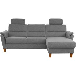 Home Affaire Ecksofa &raquo;Palmera L-Form, B: 244 cm - OTTO. Verl&auml;ssliche Qualit&auml;t.&laquo; optional Schlaffunktion & Bettkasten, Federkern silber 100% Polyester;
