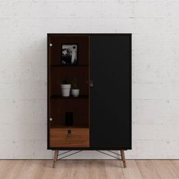 Home Affaire Vitrine &raquo;Ry Glasvitrine Vitrinenschrank Ausstellung Sammelvitrine&laquo; mit Glast&uuml;r und einer geschlossenen T&uuml;r sowie einer Schublade braun 