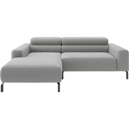 Home Affaire Ecksofa &raquo;Ecksofa, L-Form, incl. Kopfteilverstellung, Breite 223 cm&laquo; wahlweise elektrische Sitztiefenverstellung grau 95% Polyester, 5% 