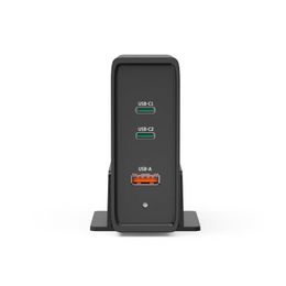 Hama Universal-Ladeger&auml;t &raquo;USB-C Ladestation, GaN, 2x USB-C, 1x USB-A, Power Delivery (PD), 140W&laquo; Netzteil Smartphone, Ladeadapter f&uuml;r Handy Laptop Tablet 