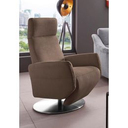 Sit & More sit&more TV-Sessel &raquo;Kobra&laquo; manuelle Relaxfunktion braun Struktur impr&auml;gniert (100% Polyester);Luxus-Microfaser ALTARA NUBUCK (100% Polyester);Struktur