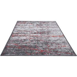 Gino Falcone Teppich &raquo;Orelia 103&laquo; rechteckig 7 mm H&ouml;he Kurzflor, modernes Design, mit leichtem Glanz, Wohnzimmer rot Polyester B : 160cm 1 Stk., 7mm, L: 235cm
