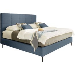 Joka Polsterbett &raquo;Mattina&laquo; Strukturbezug, Matratze in H2 oder H3 w&auml;hlbar blau Liegefl&auml;che L&auml;nge B: 200cm x 180cm, Boucl&eacute;, H&ouml;he Bett: 56cm H&ouml;he 
