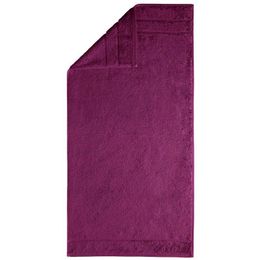 Egeria Badetuch &raquo;Prestige&laquo; Uni Programm mit Streifenbord&uuml;re, SUPIMA Baumwolle lila Walkfrottee, Obermaterial: 100% Baumwolle B/L: 75cmx160cm, 1 Stk., 
