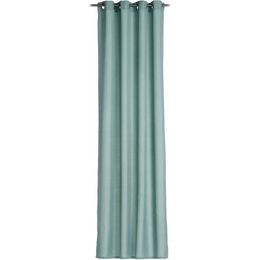 G&ouml;zze Vorhang &raquo;Linus &Ouml;senschal&laquo; &Ouml;sen 1 Stk. tlg. HxB: 245x140, Uni Panamagewebe blau Polyester 245cm, &Ouml;sen, 140cm