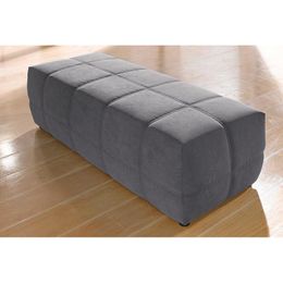 DOMO collection Hocker &raquo;BRANDON, komfortabel&laquo; gro&szlig;e Ausf&uuml;hrung passend zu "Brandon", auch in Cord grau Kunstleder SOFTLUX ;Luxus-Microfaser in 