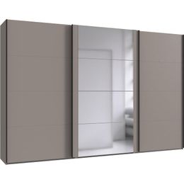 wimex Schwebet&uuml;renschrank &raquo;Bern Schiebet&uuml;renschrank&laquo; Schrank mit zus&auml;tzlicher Innenausstattung, Garderobe schwarz Holzwerkstoff B/H/T: 360cm x 236cm x 64cm,
