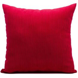 G&ouml;zze Dekokissen &raquo;Capri Cord&laquo; rot Polyester B/L: 45cm x 45cm, 1 Stk.