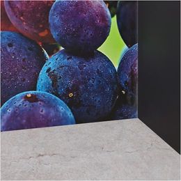 Express K&uuml;chen K&uuml;chenr&uuml;ckwand &raquo;"Weintrauben", als Spritzschutz geeignet, mit Schutzlack versehen,&laquo; in verschiedenen Breiten bunt B/H: 120cm x 56cm K&uuml;chenr&uuml;ckwand