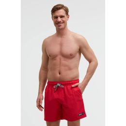 CAMP DAVID Herren Badeshorts, rot, Gr. S, bedruckt, Polyamid, Badehosen, mit Einschubtaschen