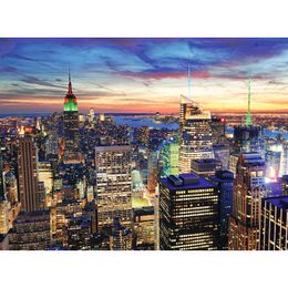papermoon Fototapete &raquo;New York at Dusk&laquo; glatt bunt Vlies B/L: 4m x 2,6m, Bahnen: 8 Stk.