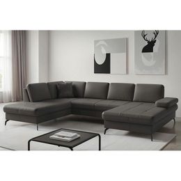 Sit & More sit&more Wohnlandschaft &raquo;Morris Jubi, Breite 300 cm&laquo; mit Armteilfunktion, optional mit Schlaffunktion B/H/T: 300cm x 83cm x 202cm, NaturLEDER , 