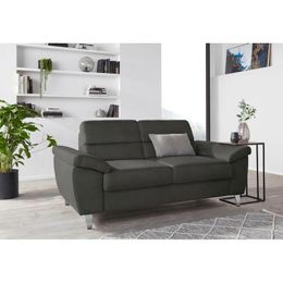 Sit & More sit&more 2-Sitzer &raquo;Sorano&laquo; Breite 168 cm grau B/H/T: 168cm x 88cm x 91cm, Struktur fein
