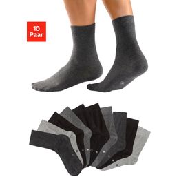 H.I.S. H.I.S Damen Basicsocken "Damen Herren Business Socken, Anzugsocken ohne Gummibund", Gr. 39, schwarz, Baumwolle, Baumwollmischung, Elasthan, Polyamid,