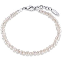 Engelsrufer Damen Perlenarmband &raquo;ARMBAND S&Uuml;SSWASSERZUCHTPERLE&laquo; mit S&uuml;&szlig;wasserzuchtperle wei&szlig; 20, Edelstahl Perlen Silber 925 (Sterlingsilber)