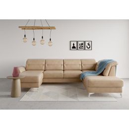 Sit & More sit&more Wohnlandschaft &raquo;Sinatra U-Form&laquo; optional mit Kopfteilverstellung und Armteilfunktion etc. braun 100% Polyester B/H/T: 326cm x 85cm x 220cm, 