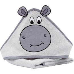 fillikid Kapuzenhandtuch &raquo;mit Tiermotiv&laquo; B/L: 75cmx75cm, 1 Stk., Nilpferde, Frottee Kapuzenhandtuch
