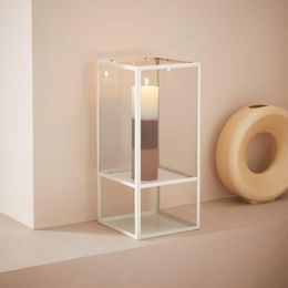 LeGer Home by Lena Gercke Windlicht &raquo;Zhara&laquo; aus Metall und Glas braun Glas, Metall B/H/T: 20cm x 45cm x 20cm