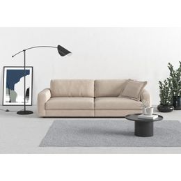 Trendmanufaktur Big-Sofa &raquo;Bourbon Mega, bequem, viel Platz, Breite 264cm,&laquo; extra tiefe Sitzfl&auml;che, wahlweise mit Sitztiefenverstellung bestellbar grau