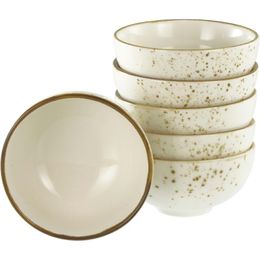 Creatable Dipschale &raquo;Nature Collection, Schalen-Set, 6-tlg.&laquo; 6 aus Steinzeug Naturverbundenes Design, Einzigartige Oberfl&auml;che Steinzeug B/H/L: 16cm x 