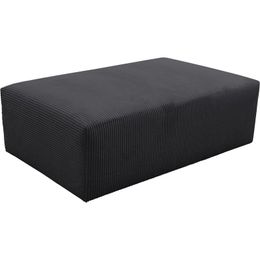 WERK2 Polsterhocker &raquo;Zeus-XL Polsterhocker modern und bequem&laquo; Curvy Trend Hocker mit urbaner Optik grau 90% Polyester, 10% Nylon B/H/T: 120cm x 41cm x