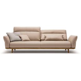 Creation BY ROLF BENZ 4-Sitzer &raquo;CR.460 mit verstellbarer R&uuml;ckenlehne, Designsofa, bequem&laquo; Sockel in Nussbaum, F&uuml;&szlig;e Nussbaum, Breite 248 cm beige 