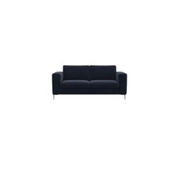 FLEXLUX 2-Sitzer &raquo;Fiore, super Sitzkomfort durch Kaltschaum im Sitz&laquo; breite Armlehnen, F&uuml;&szlig;e Alu blau 100% Polyester B/H/T: 164cm x 85cm x 92cm, Velvet