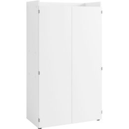 ByLiving Sekret&auml;r &raquo;Janne&laquo; platzsparende Arbeitsl&ouml;sung f&uuml;r den Wohnraum mit viel Stauraum wei&szlig; B/H/T: 76,8cm x 141cm x 30cm, ausziehbar