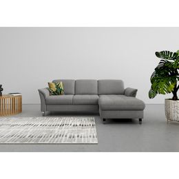 Sit & More sit&more Ecksofa &raquo;Maggiore L-Form&laquo; wahlweise mit Kopfteilverstellung, Schlaffunktion und Bettkasten grau 98% Polyester, 2% Polyamid B/H/T: 258cm x 