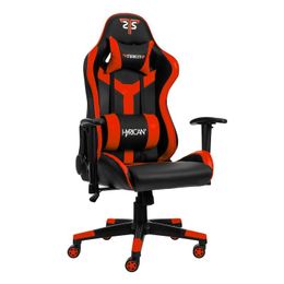 Hyrican Gaming-Stuhl &raquo;"Striker Copilot" schwarz/rot, Kunstleder, ergonomischer Gamingstuhl&laquo; () B&uuml;rostuhl, Schreibtischstuhl, geeignet f&uuml;r Jugendliche und 