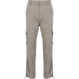 DEF Herren Cargohose "DEF Herren DEF Cargopant", beige, Gr. 33, unifarben, 97% Baumwolle, 3% Elasthan, Hosen