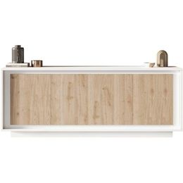 Home Affaire Sideboard &raquo;Sky, B/T 207/50 cm, Kommode/Anrichte/Stauraumschrank, 4 T&uuml;ren&laquo; Softclosing, Korpus & Front 22 mm stark, Rahmen-Optik 
