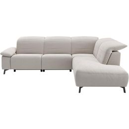 Musterring Ecksofa &raquo;MR 370, intelligenter Komfort im modernen Design&laquo; Optionale Relaxfunktion, flexible Kopfteile & klappbare Armlehnen 95% Polyester, 5% Nylon B