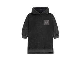 DANAMADE M&auml;dchen Sweatkleid "DANAMADE Dresses Hoody", schwarz, Gr. 146, 95% Baumwolle, 5% Elasthan, Kleider