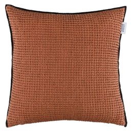 Sch&ouml;ner Wohnen Kollektion SCH&Ouml;NER WOHNEN-Kollektion Dekokissen &raquo;Flex&laquo; mit Waffelstruktur, Kissenh&uuml;lle braun Mischgewebe B/L: 38cm x 38cm, 1 Stk.