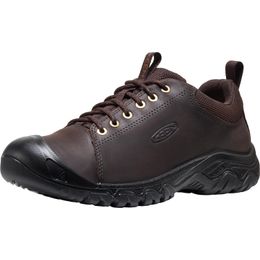 Keen Herren Outdoorschuh "TARGHEE IV OXFORD", Gr. 42,5, schwarz, Leder, Textil, Schuhe
