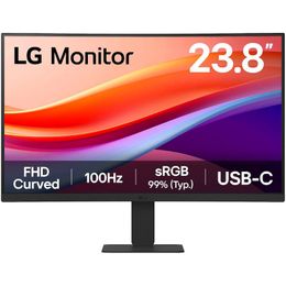 LG Curved-LED-Monitor &raquo;24U421A&laquo; 60 cm/24 &prime;&prime; 1920 x 1080 px Full HD 5 Reaktionszeit 100 Hz 24 Zoll Full HD mit USB-C schwarz
