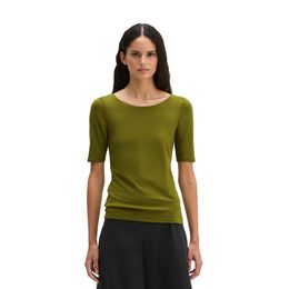 Marc O'Polo MARC O'POLO Damen T-Shirt "aus weichem Stretch-Jersey", gr&uuml;n, Basic, Gr. XXS, unifarben, Obermaterial: 96% Baumwolle, 4% Elasthan, Shirts
