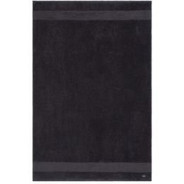 Lacoste Badetuch &raquo;LLECROCO&laquo; mit Label-Applikationen schwarz Frottier, Obermaterial: 100% Baumwolle B/L: 100cmx150cm, 1 Stk., Frottier