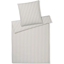 Elegante Bettw&auml;sche &raquo;Lido&laquo; 2 Stk. angenehmes Hautgef&uuml;hl grau Perkal, Obermaterial: 100% Baumwolle B/L: 135cm x 200cm, 1 Stk., 1 Stk., Perkal, B/L: 80cm x 80cm,