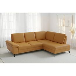 Sit & More sit&more Ecksofa &raquo;Chelsea Leder L-Form, B:249 cm, inkl. Armteil- & Sitztiefenverstellung&laquo; optional mit Schlaffunktion und Bettkasten B/H/T: 249cm x 