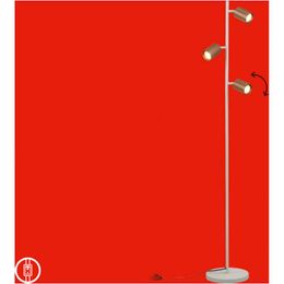 Briloner Leuchten LED Stehlampe &raquo;IDA&laquo; GU10 1 Stk. 22x141 cm, Wohnzimmer, Schlafzimmer, B&uuml;ro wei&szlig; 3, &Oslash; 220cm H: 141cm, 1 Stk.
