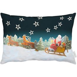 Apelt Dekokissen &raquo;4686&laquo; Kissenh&uuml;lle mit F&uuml;llung, 1 St&uuml;ck bunt Baumwolle, Polyester B/L: 35cm x 50cm, 1 Stk.