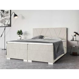 Home Affaire Bett &raquo;Liania mit Matratze und Topper, in 2 Breiten (160 und 180 cm)&laquo; Boxspringbett mit Bettkasten, Matratze (BFK/TFK) und Topper beige 